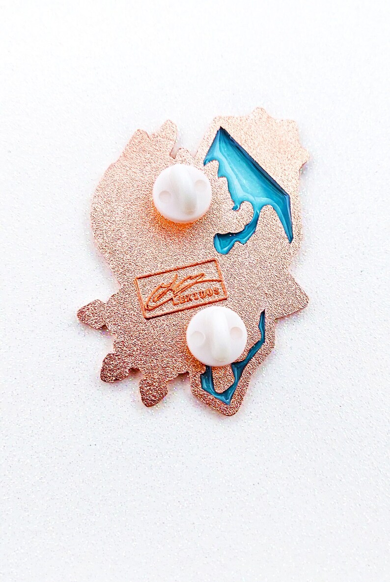 Angel of Ice — Hard Enamel Crystal Pin — Elemental Angels - Etsy