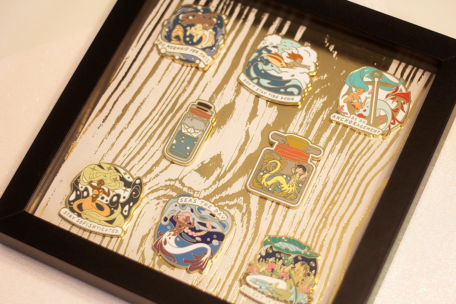 Seas the Day Hard Enamel Mermaid Pin - Etsy