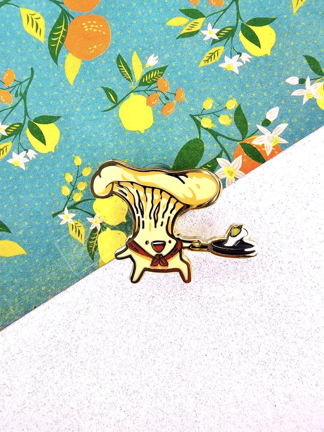 Iron Chef Mushroom — Hard Enamel Pin — Shroomie Roomies Collection ...