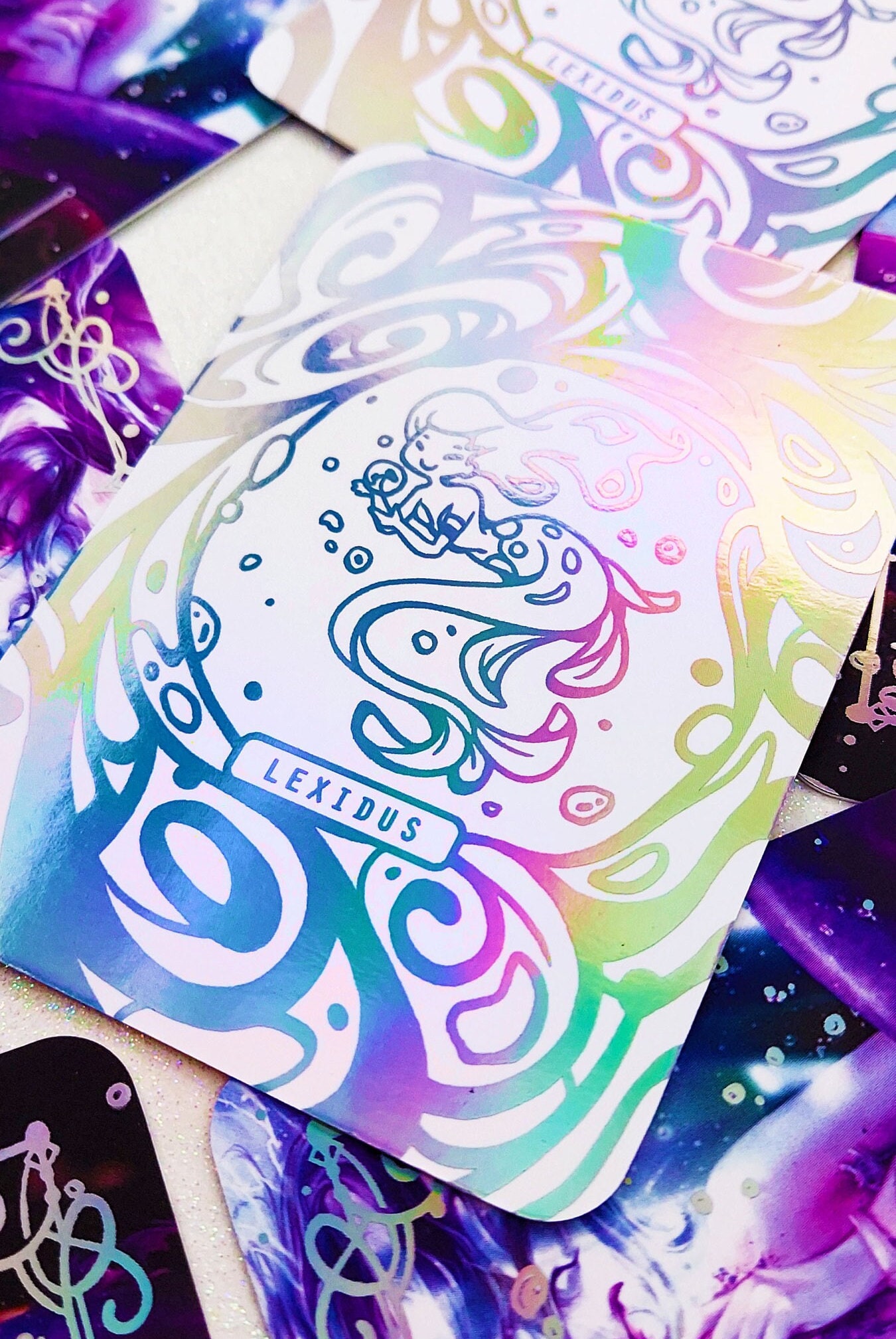 Collectible Token Card — Foil Mermaid — Original Fantasy Character ...