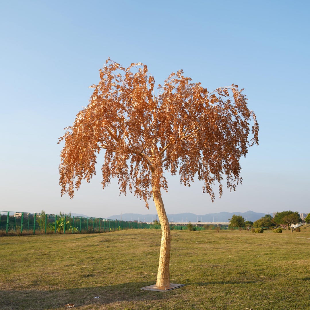 10 Ft Large Gold Oncidium Tree Faux Tree Artificial Tree Fake Tree ...