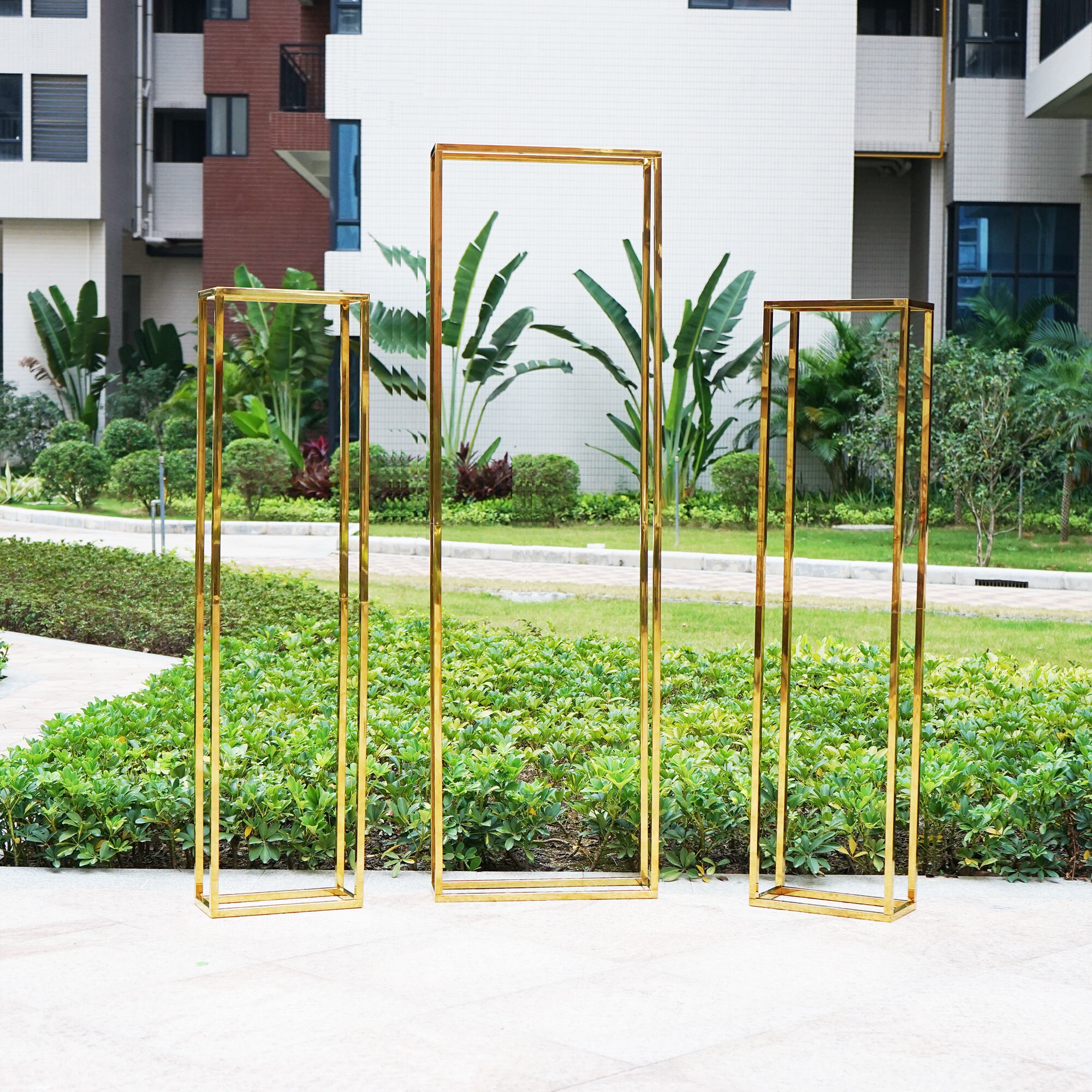 Gold Flower Stand Photo Backdrop Frame for Wedding Party - Etsy