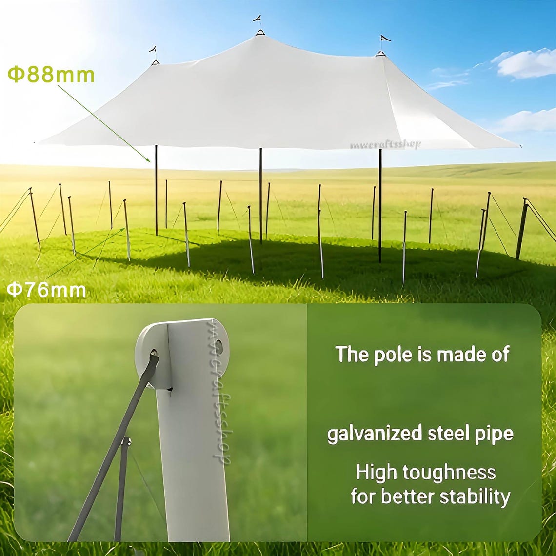 Custom Outdoor Rectangle Tent Canopy Marquee for Events Party Wedding ...