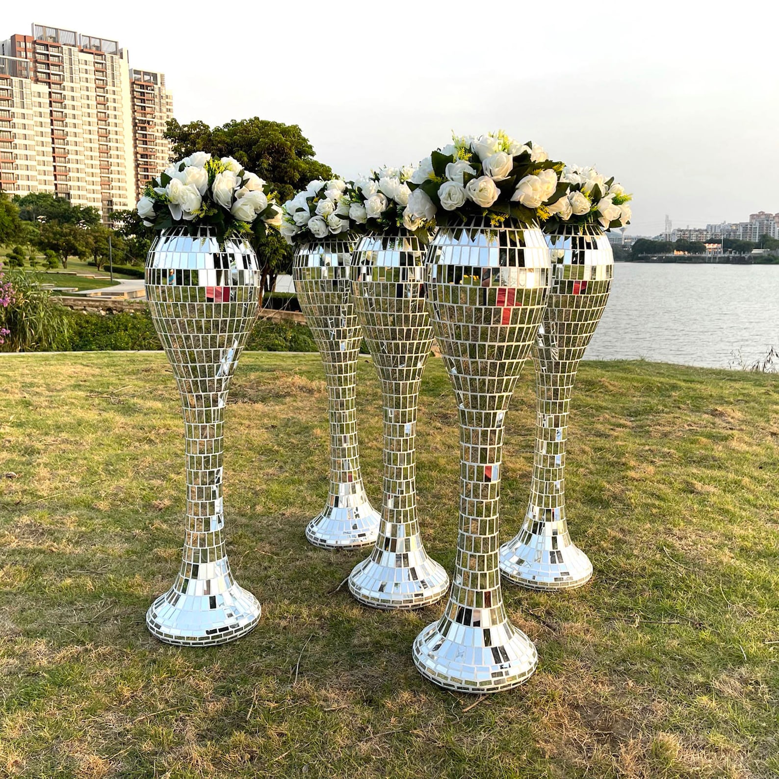 Tall Floor Vase Baseball Style Flower Vase for Wedding Flower Stand ...