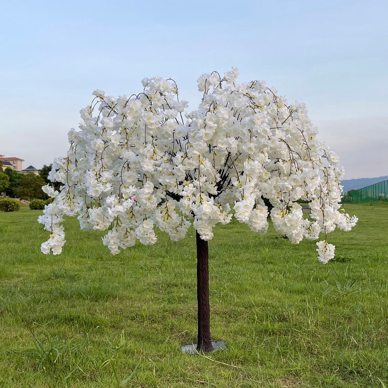 Full Lush Detachable Tree White Cherry Blossom Tree Artificial - Etsy