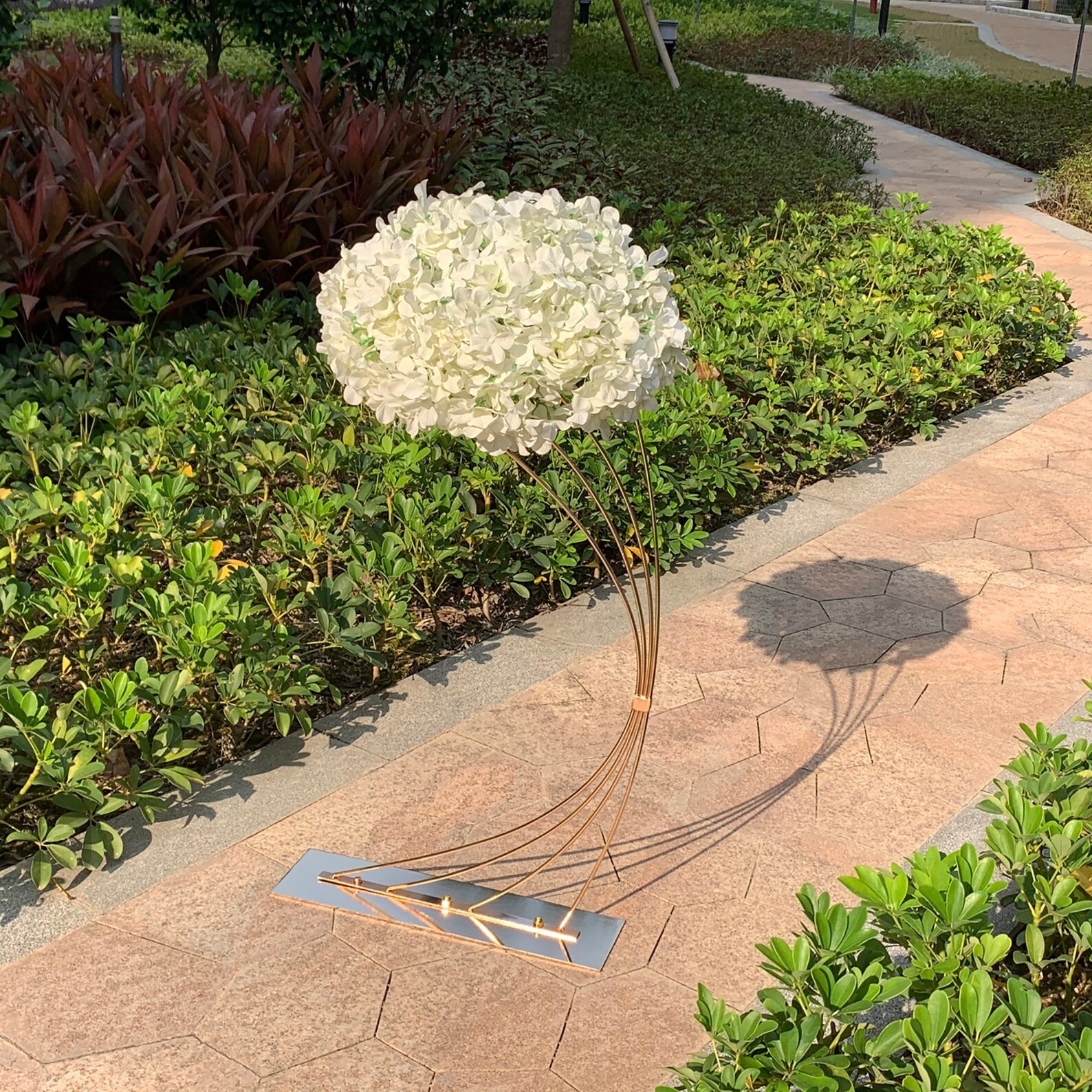 Gold Flower Stand for Table Centerpiece Dining Table Floral Stand ...