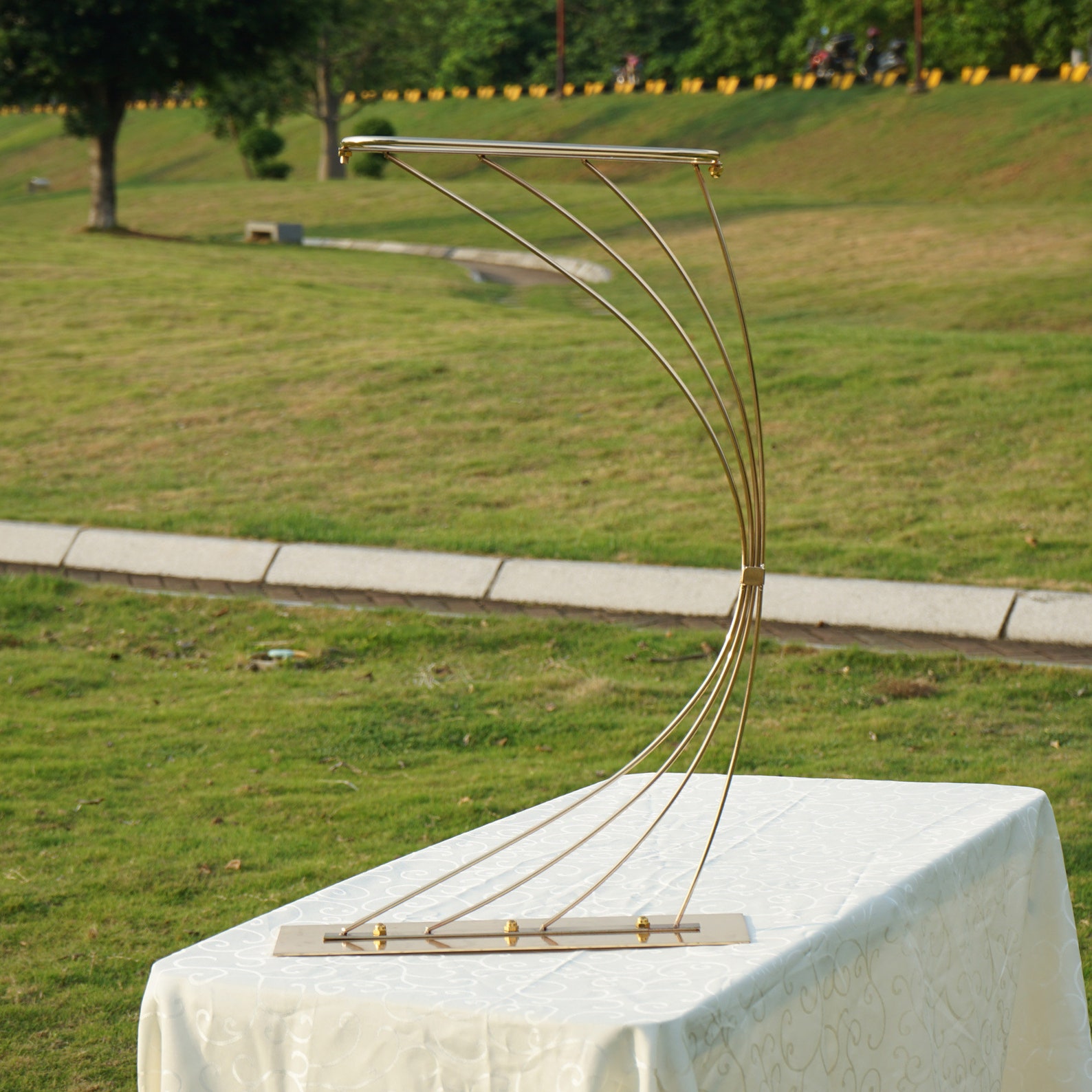 Gold Flower Stand for Table Centerpiece Dining Table Floral Stand ...