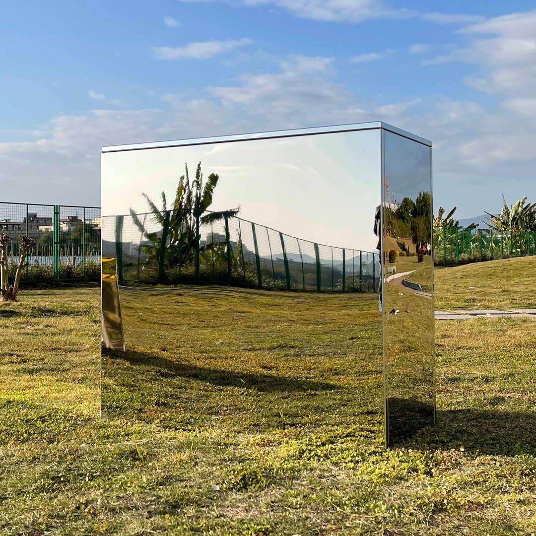 Mirror Rectangle Display Stand Pedestal Table Stand Pillar Stand Retail ...