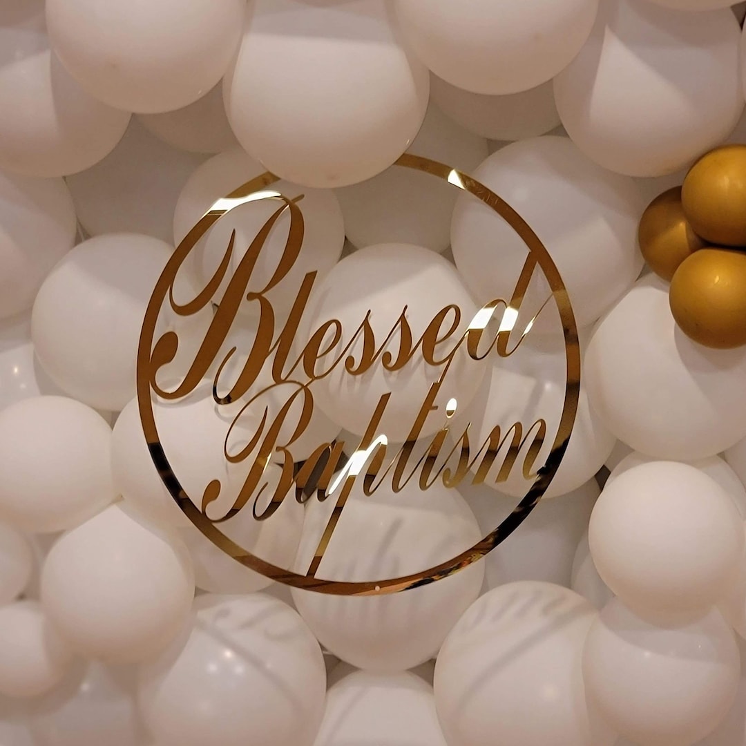 Blessed Baptism /oh Baby/bride to Be/ Baby Shower Letter Sign Events ...