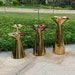 Gold Cocktail Table Bar Table Stand Pedestal Table Events Decorative ...