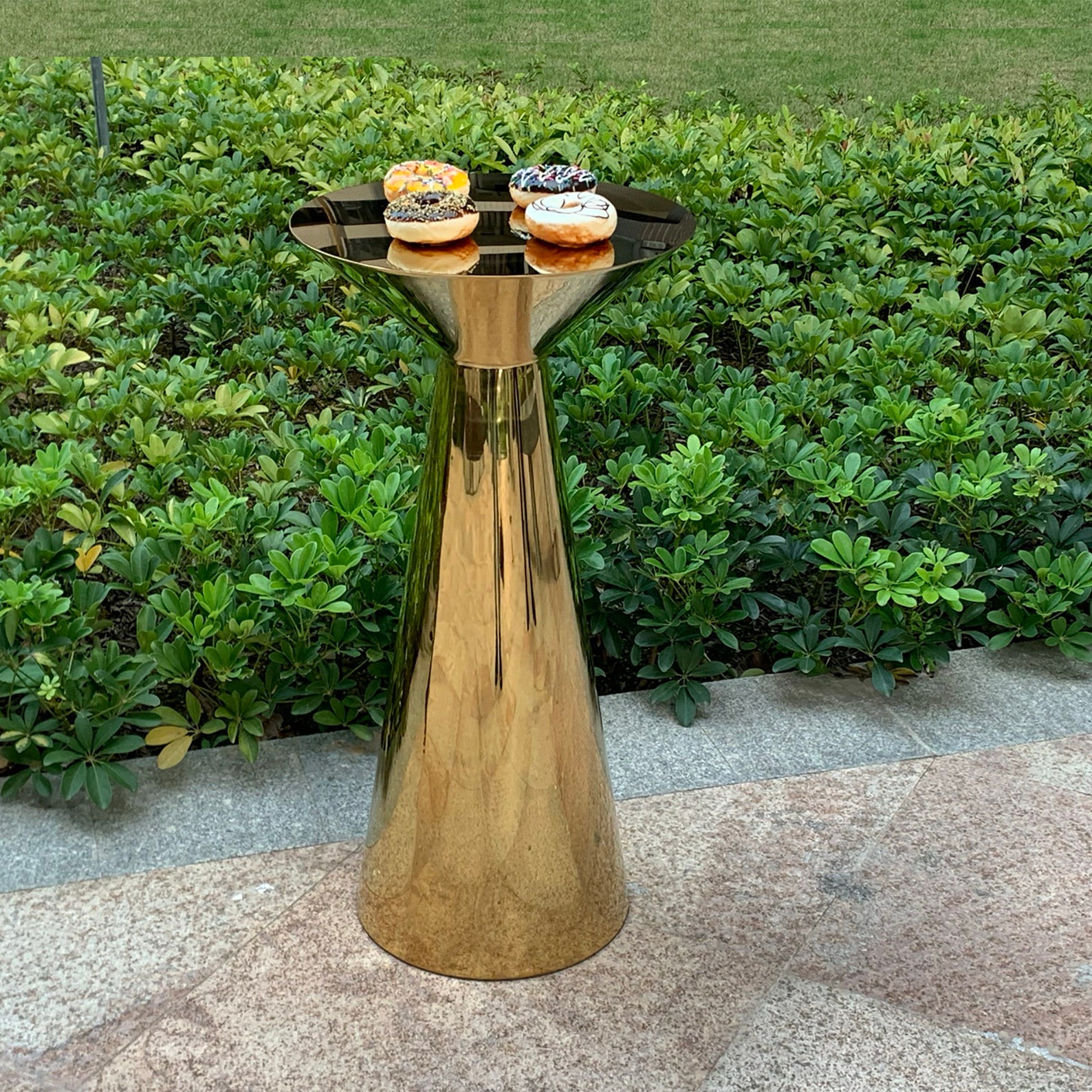 Gold Cocktail Table Bar Table Stand Pedestal Table Events - Etsy