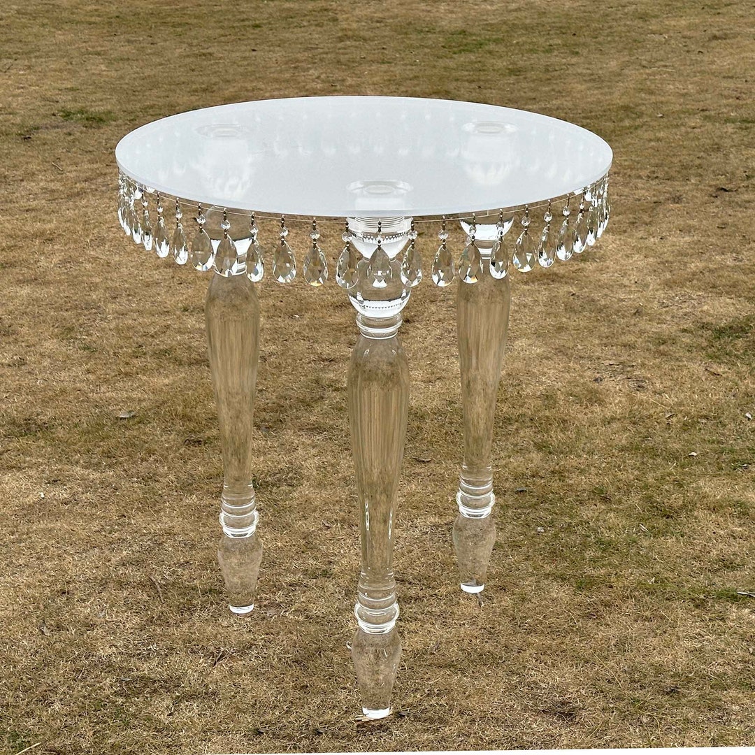 Clear Acrylic Crystal Cake Table Crystal Pendants Sweet Table Birthday ...