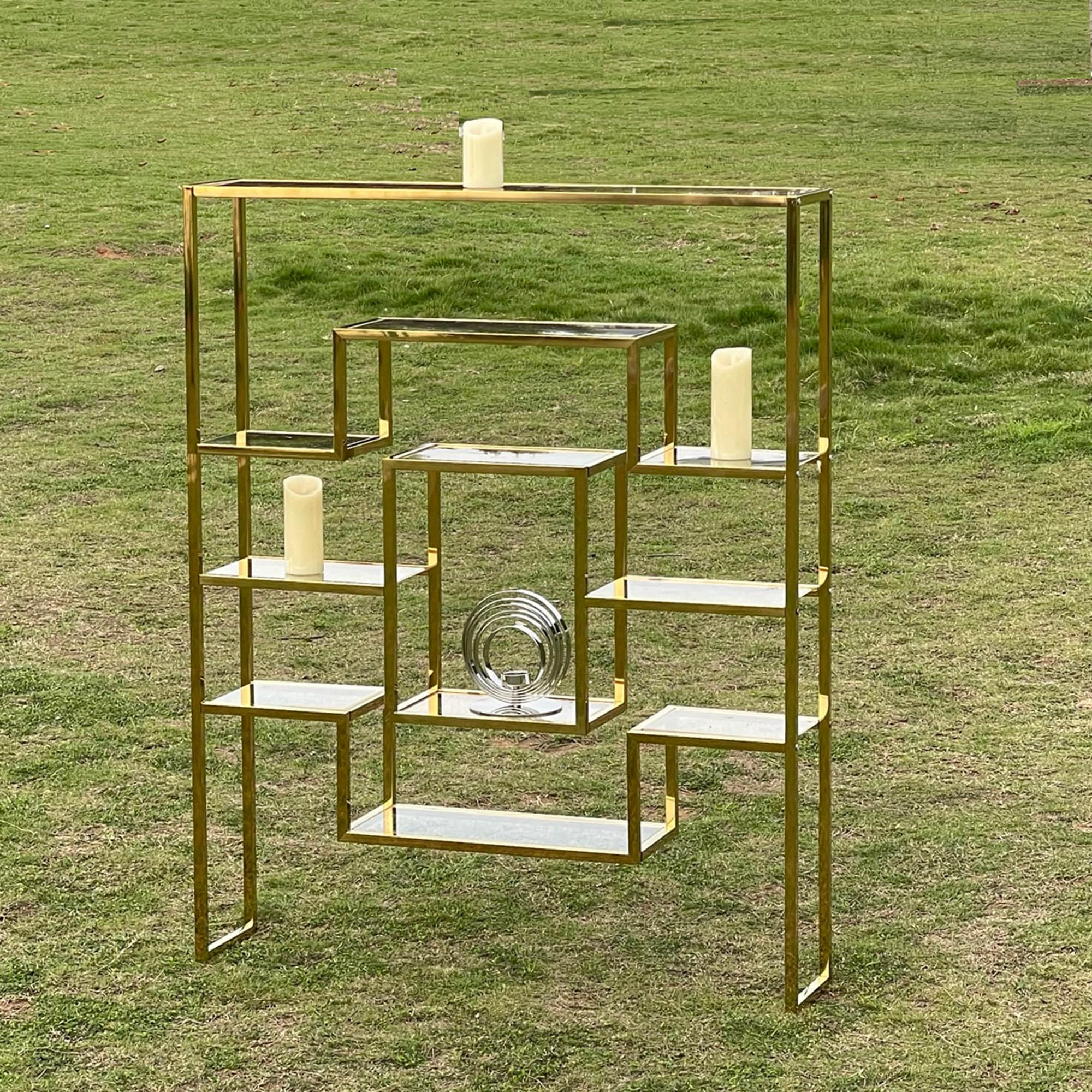 Golden Art Show Display Stand Backdrop Stand for Events Dining - Etsy