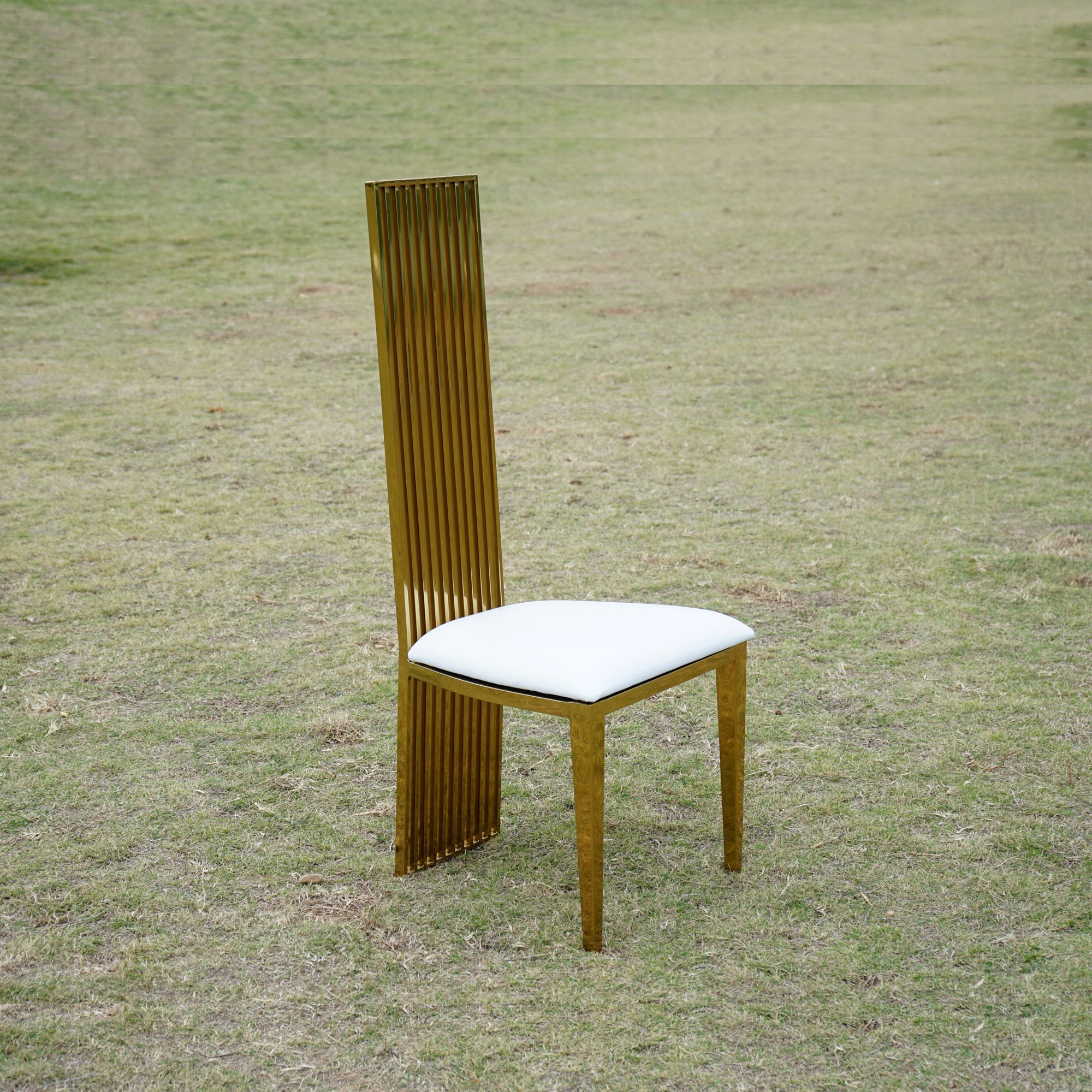 Gold High Back Chair Stainless Steel Chair Dining Room Chair - Etsy UK