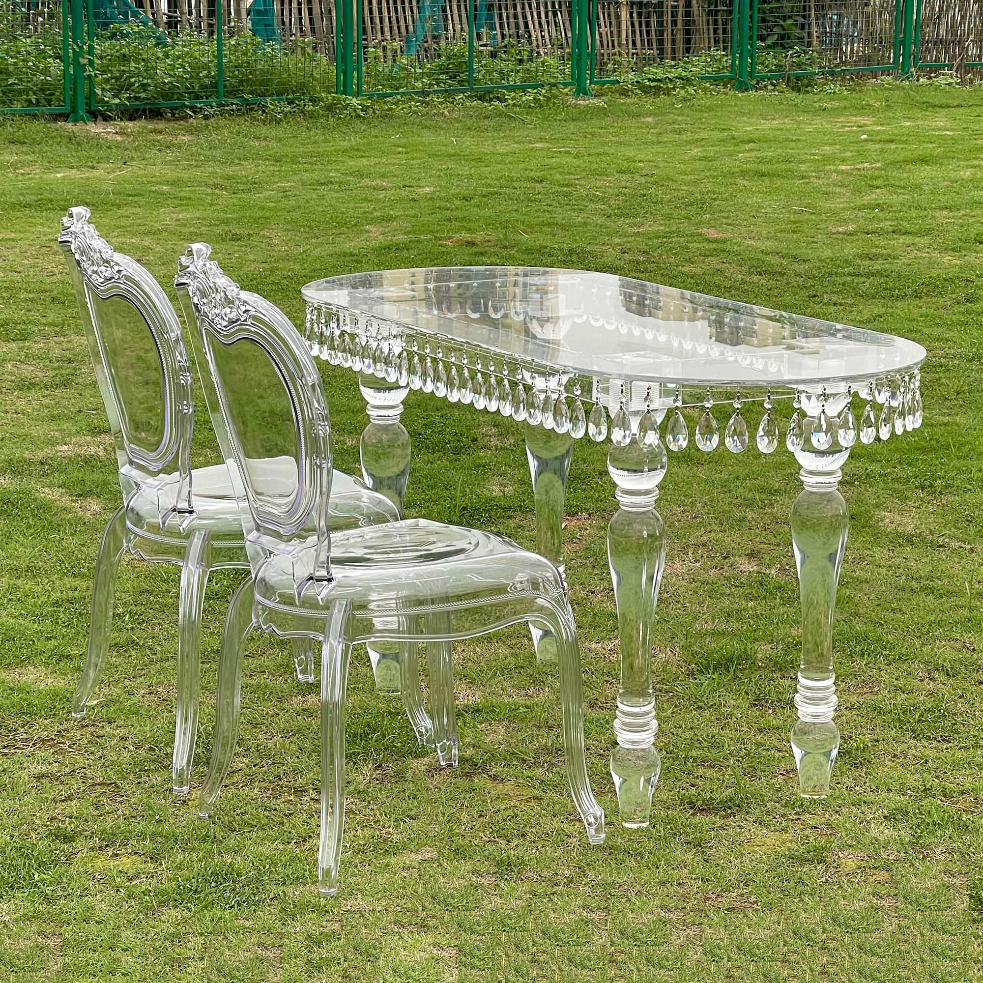 Acrylic ghost table store