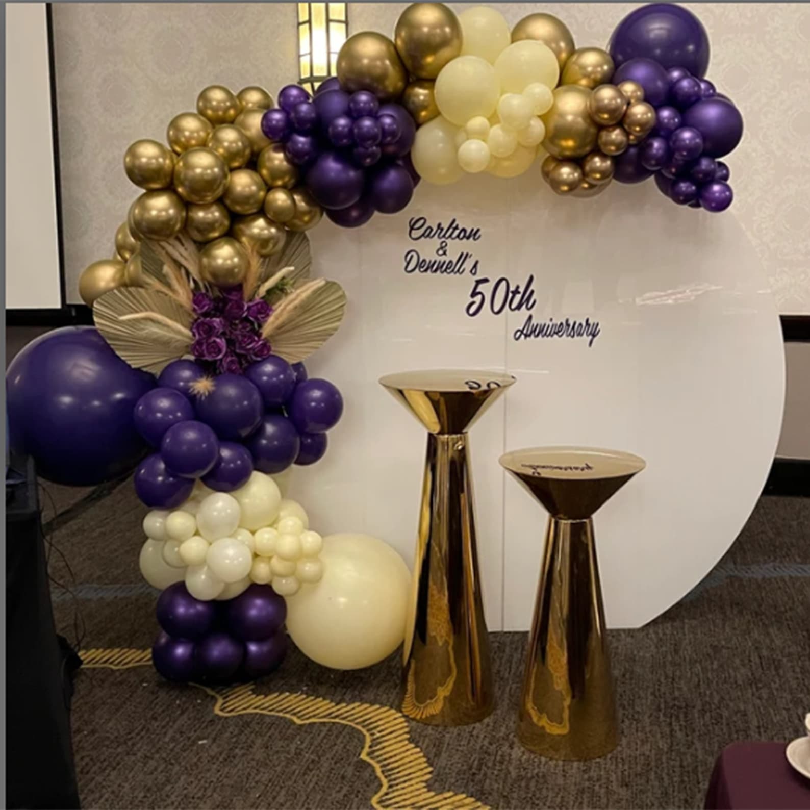 Gold Cocktail Table Bar Table Stand Pedestal Table Events - Etsy