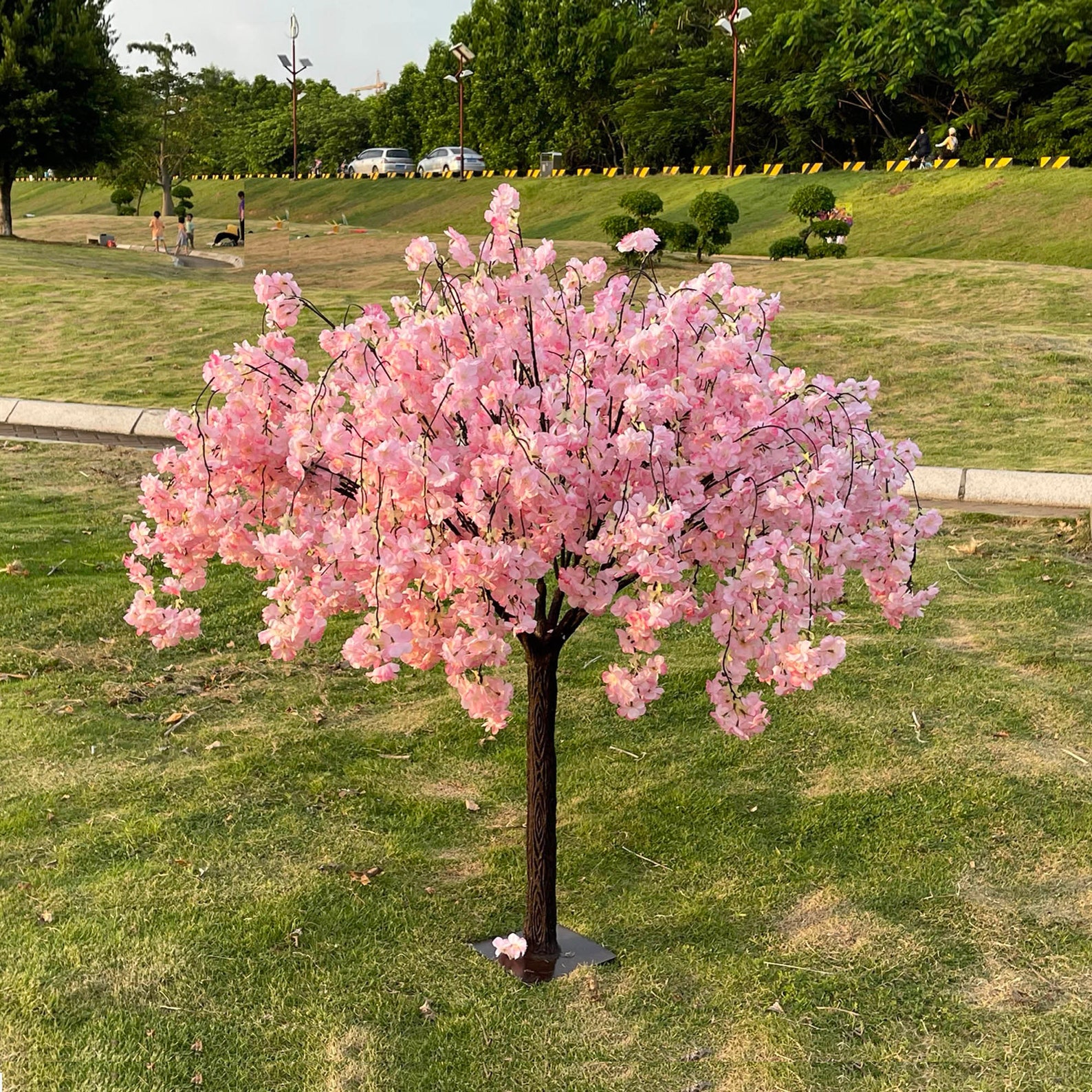 Lush Pink Cherry Blossom Tree Detachable Tree Artificial Silk - Etsy