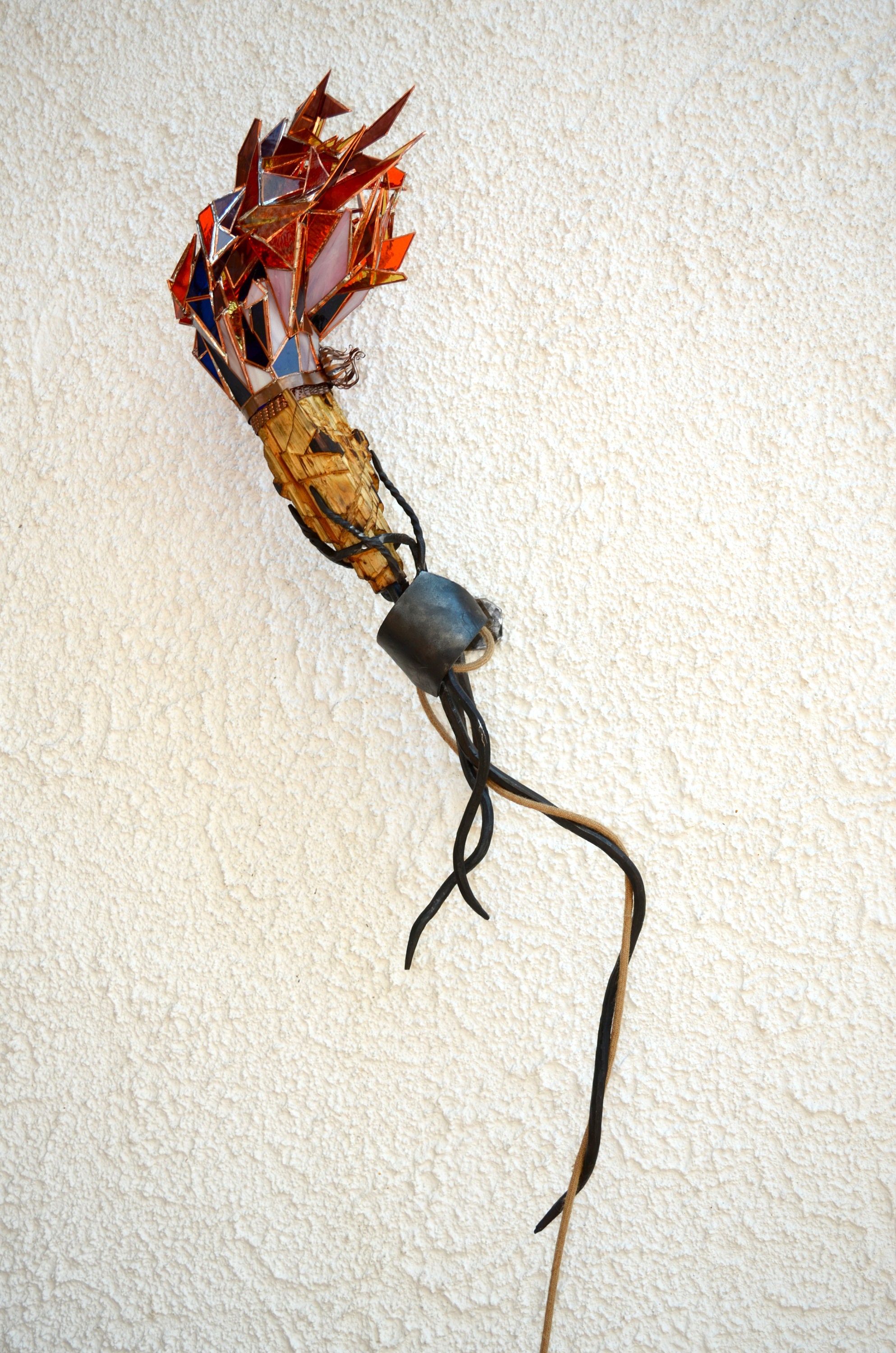 Atmospheric Viking Torch, Gothic Sconce eternal Flames Handmade From ...