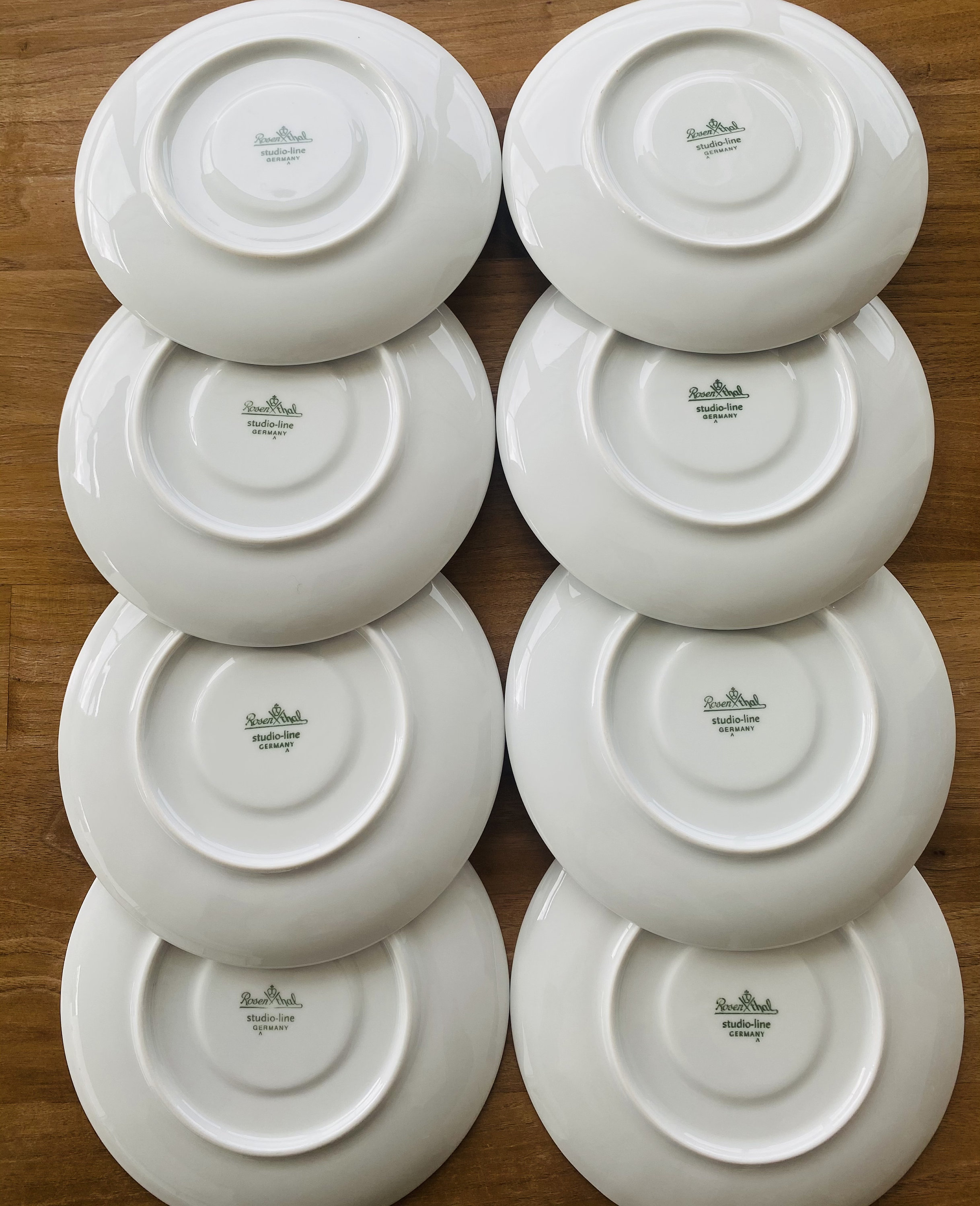Rosenthal Studio Line TAC White Gropius Saucers.set of Four. - Etsy