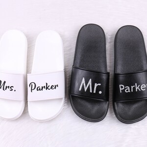 Personalized Groom Slippers, Bride Slippers, Groomsman Slippers ...
