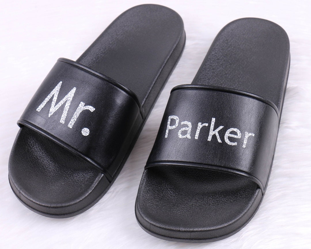 Personalized Groom Slippers, Bride Slippers, Groomsman Slippers ...