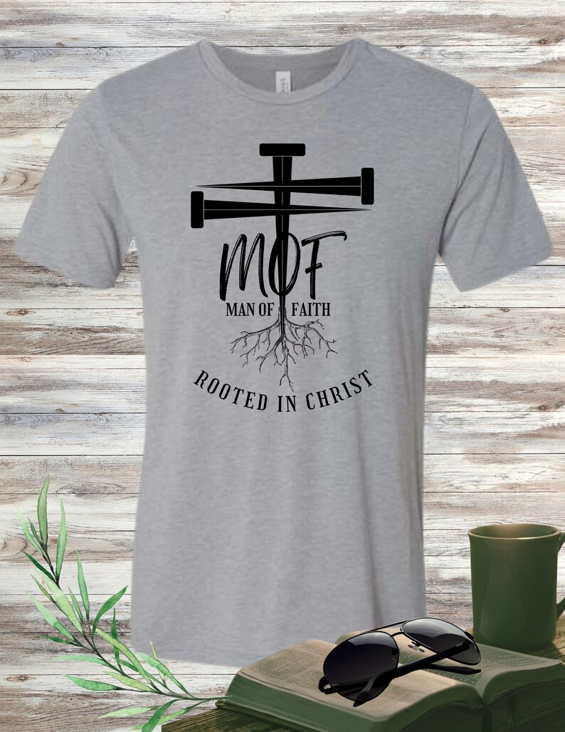 Man of Faith Rooted in Christ | Men's Christian Shirt | Long Sleeve ...