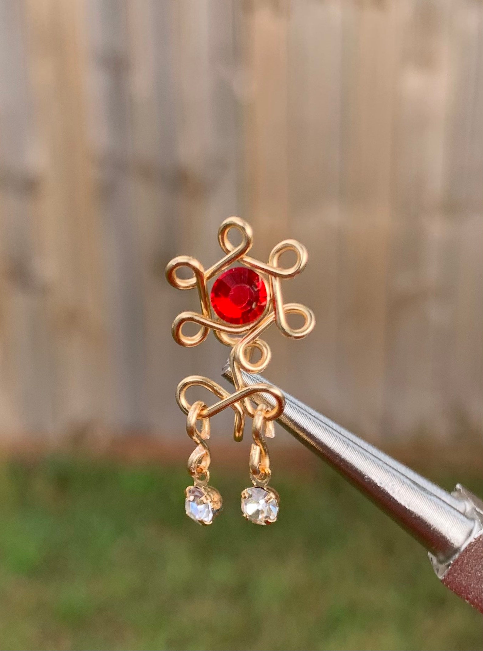 Dangle Nose Cuff no Piercing Necessary Adjustable Fake / - Etsy