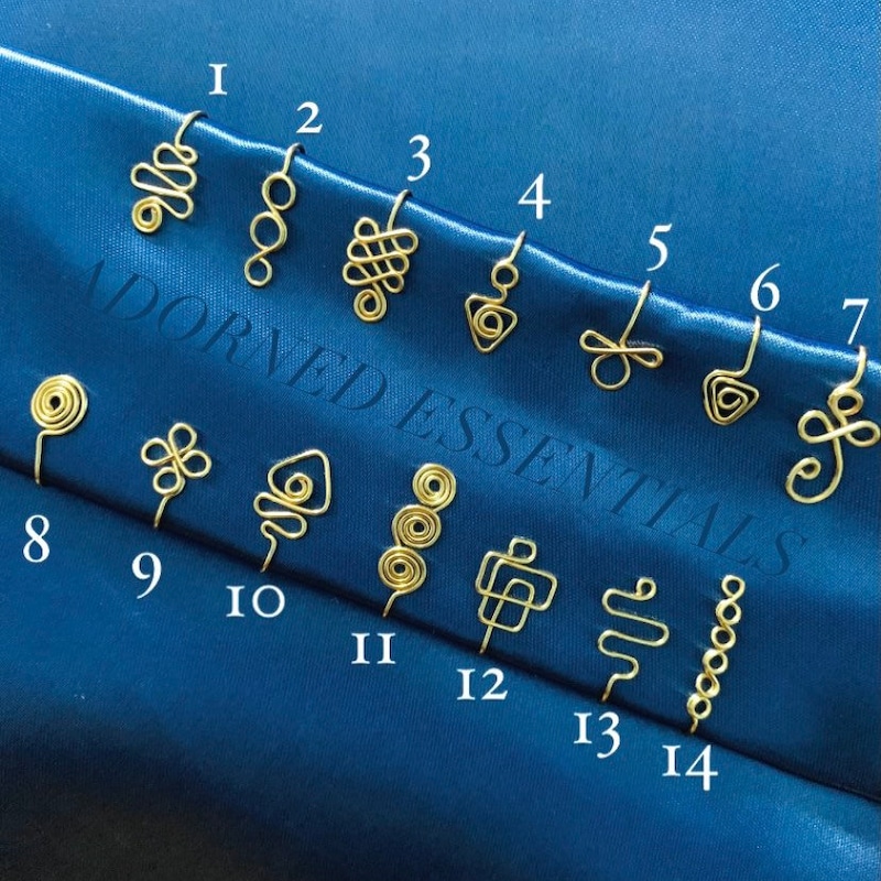 Ear Nose Ring Set - Etsy