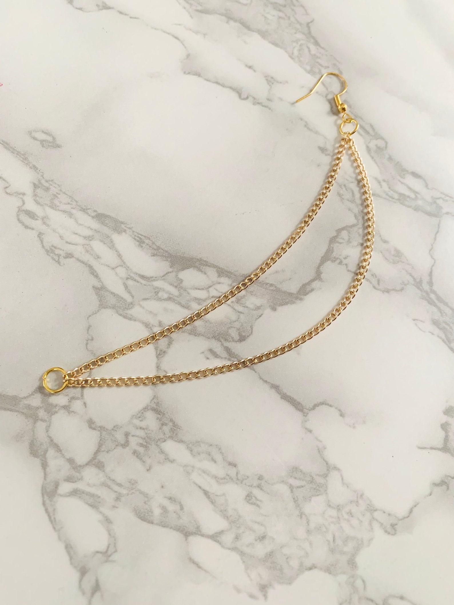 Double Nose Chain & Cuff Set Nose Chain Nose Cuff No - Etsy