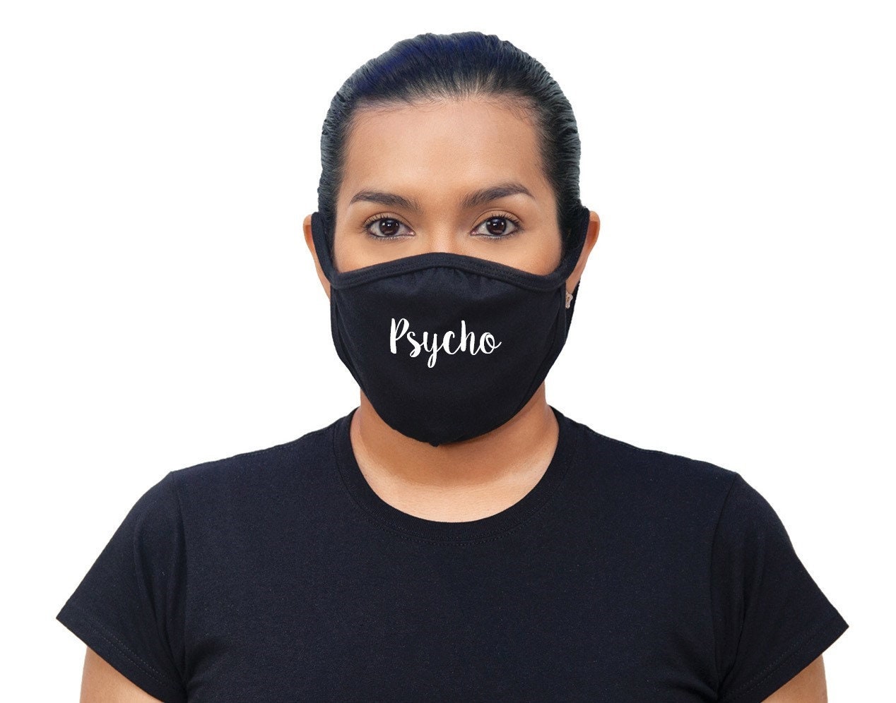 Psycho Face Mask 4 pack Adult reusable 2 ply covering | Etsy