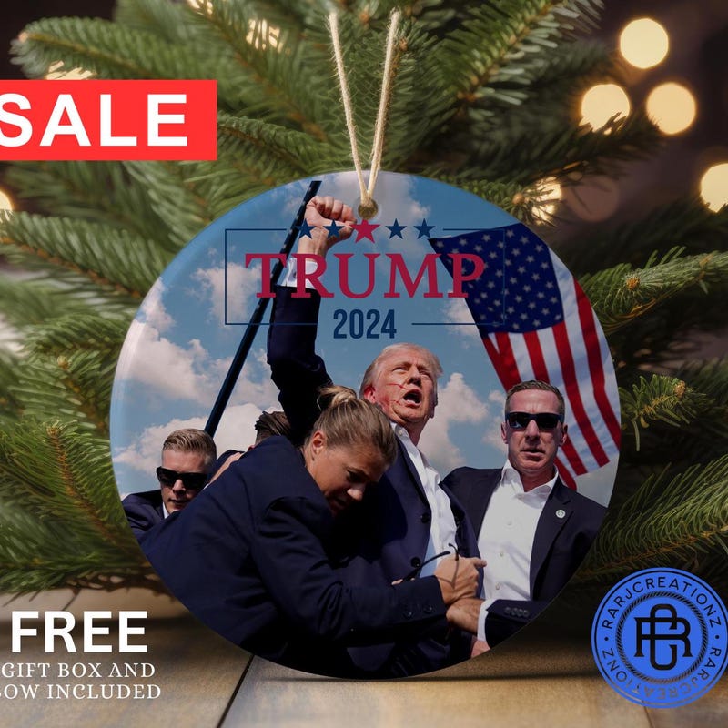 Trump 2024 Christmas Ornaments - Etsy