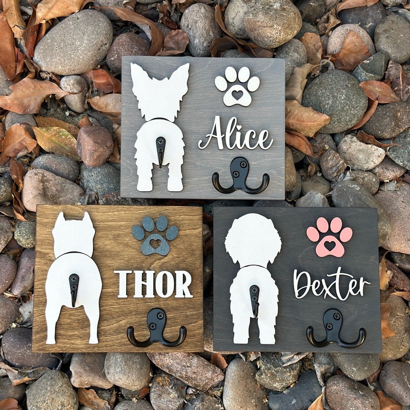 Dog Leash Holder - Etsy