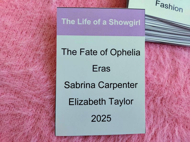 Taylor Swift Taboo Game: Printable (PDF Download) - Etsy