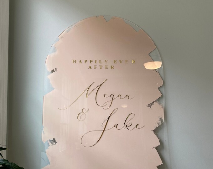 Wedding Welcome Sign Arch Welcome Sign Acrylic Arch Sign Acrylic ...