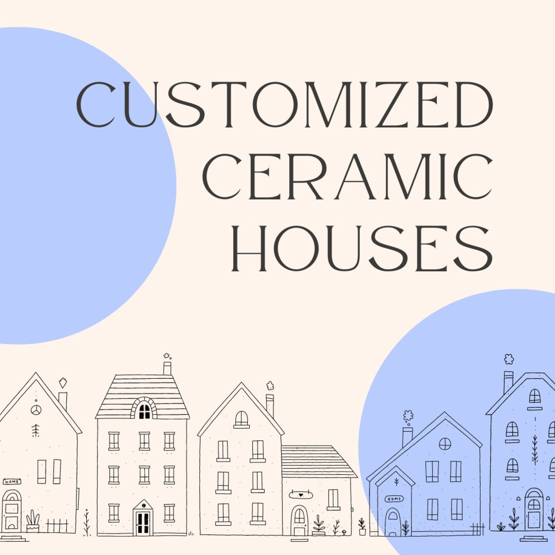 Custom Ceramic House | Personalized Ceramic Home | Made-to-order ...