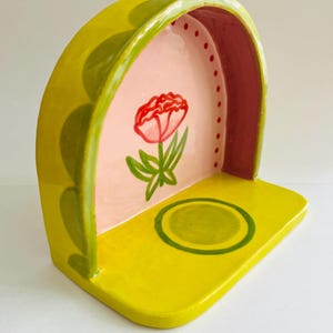 Ceramic Altar Shrine Candle Holder Wall Shrine Display - Etsy