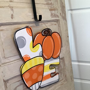 Love Fall Door Sign - Etsy