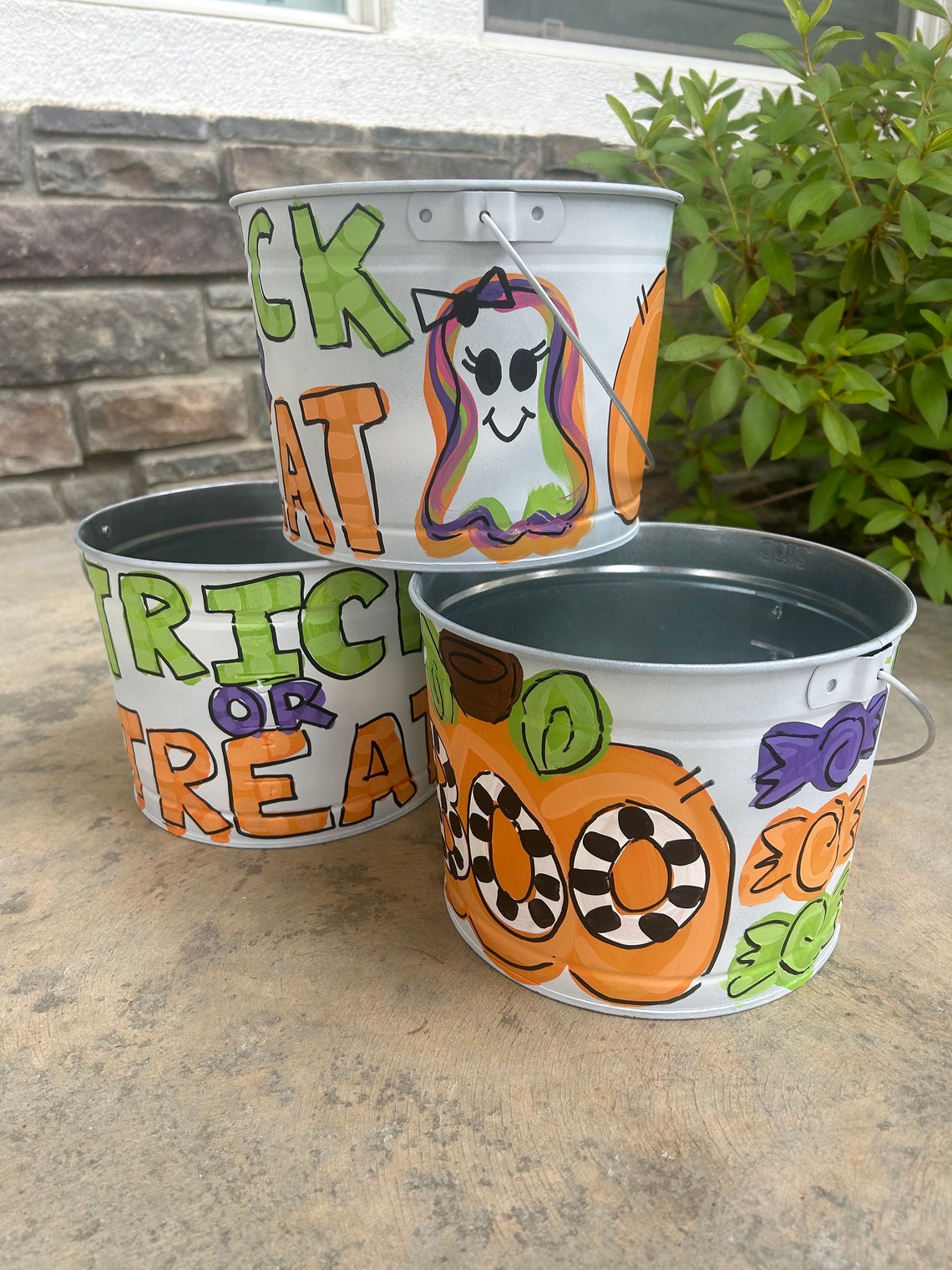 Personalized Halloween Bucket - Etsy