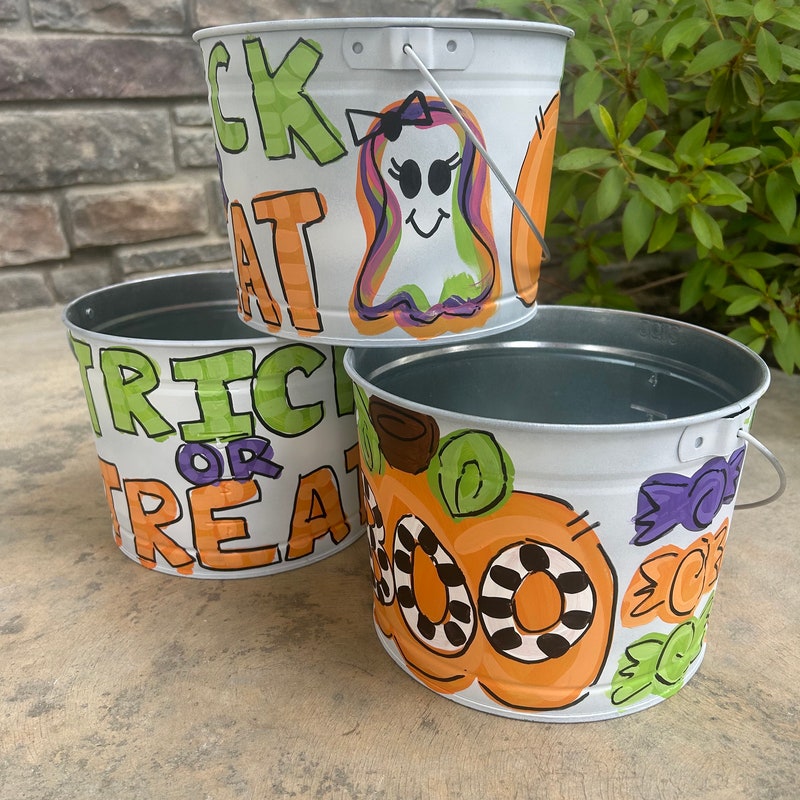 Halloween Bucket - Etsy