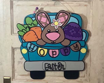 Easter Peep Door Hanger, Easter Decor, Easter, Welcome Sign, Easter ...