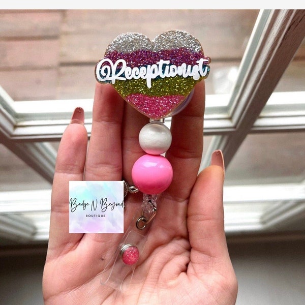 Receptionist Badge - Etsy