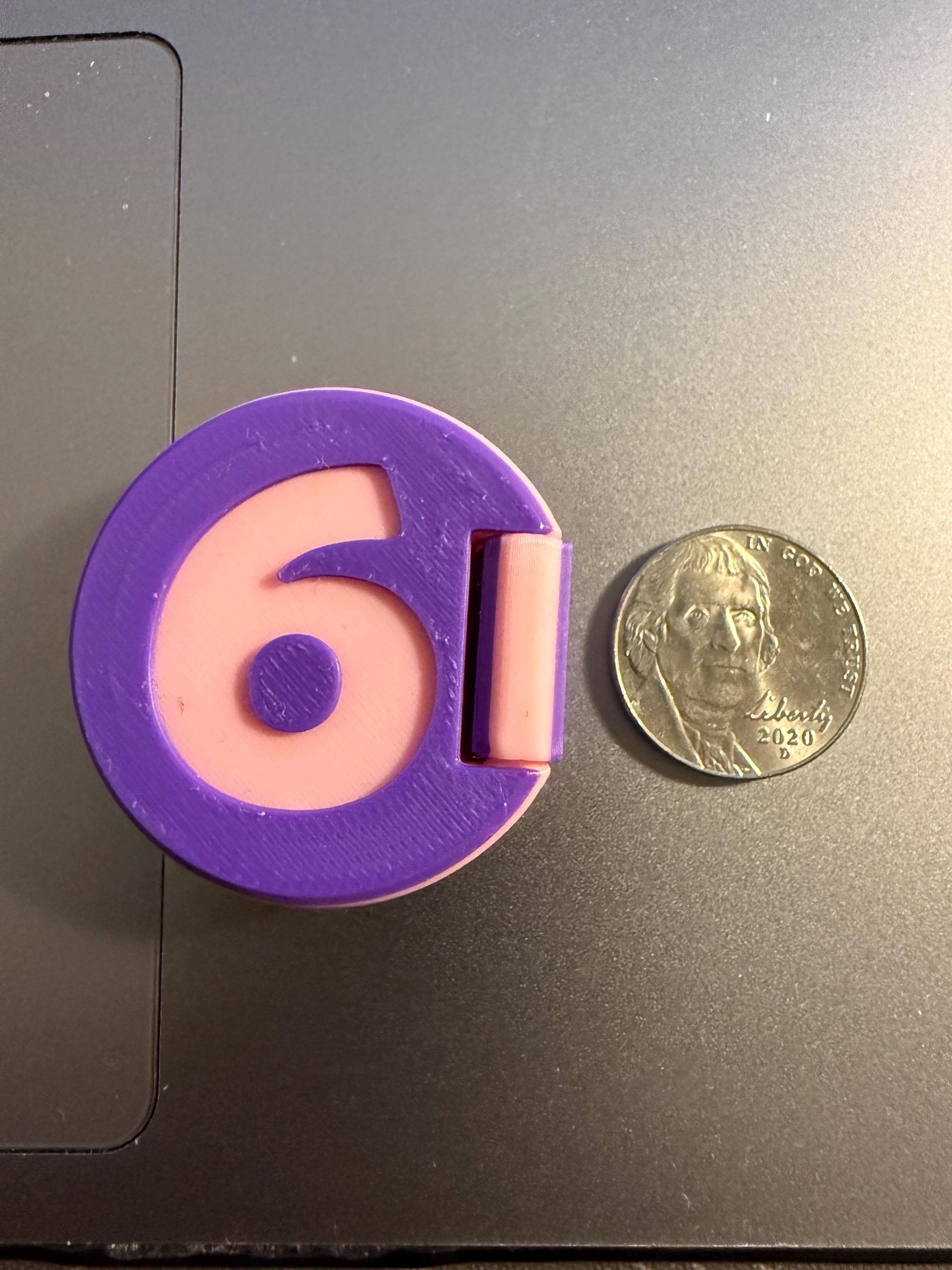 6–7 Twist & Flip Fidget Keychain – Dual Motion Sensory Toy | 3D Printed ...