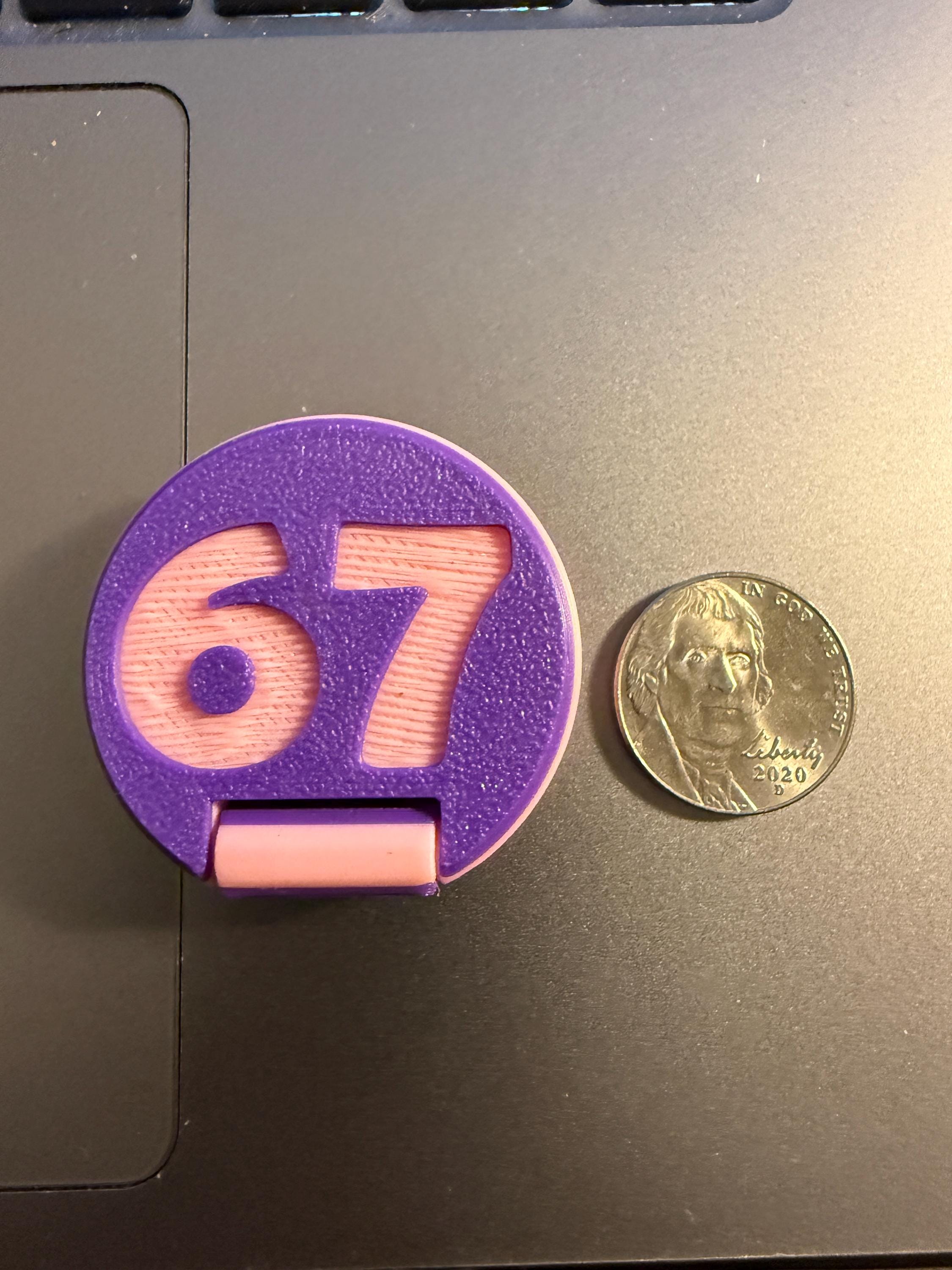 6–7 Twist & Flip Fidget Keychain – Dual Motion Sensory Toy | 3D Printed ...