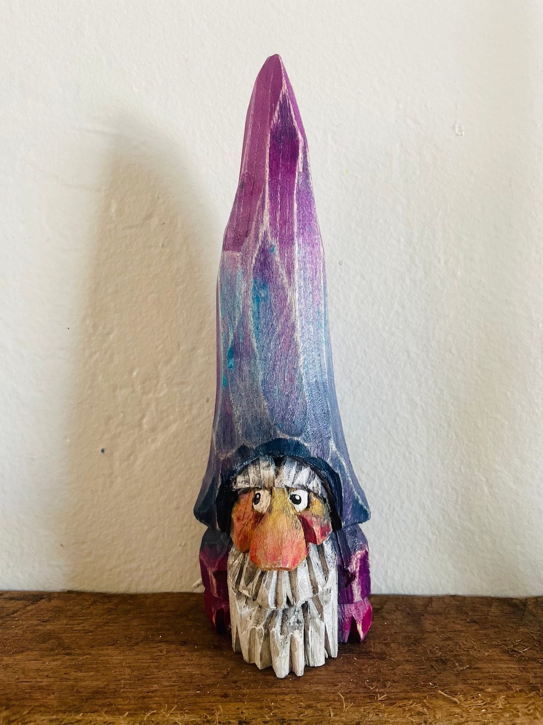 Hand Carved Gnome Handmade Wooden Custom Figurine Home Decoration ...