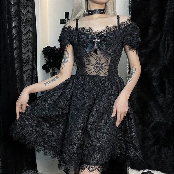Gothic Puffy Gown - Etsy