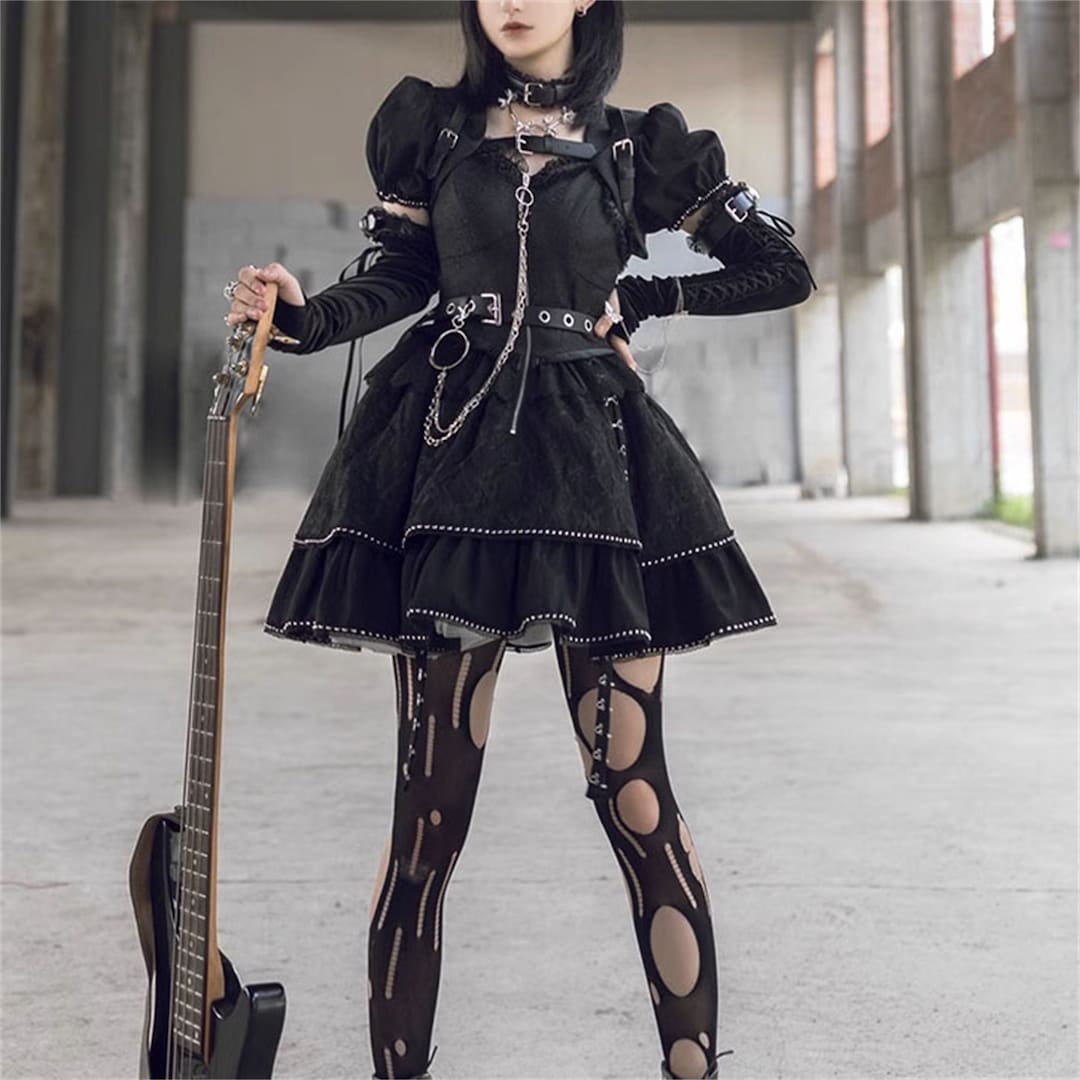 Punk Street Dress Rock Band Dress Women Dress Y2K Sexy - Etsy