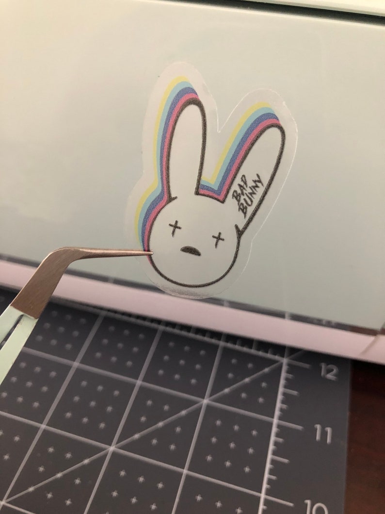 Bad Bunny Stickers Set of 16 Bad Bunny Stickers Clear - Etsy