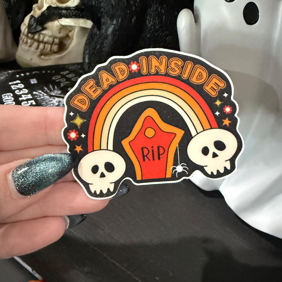 Dead Inside RIP Sticker, Resting in Pieces Sticker, Ghost Adventures ...