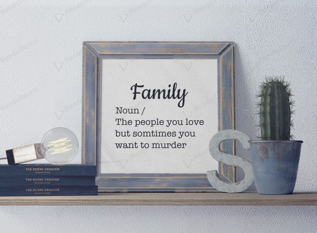 Commercial Use Family Definition SVG Cricut Silhouette Cut - Etsy