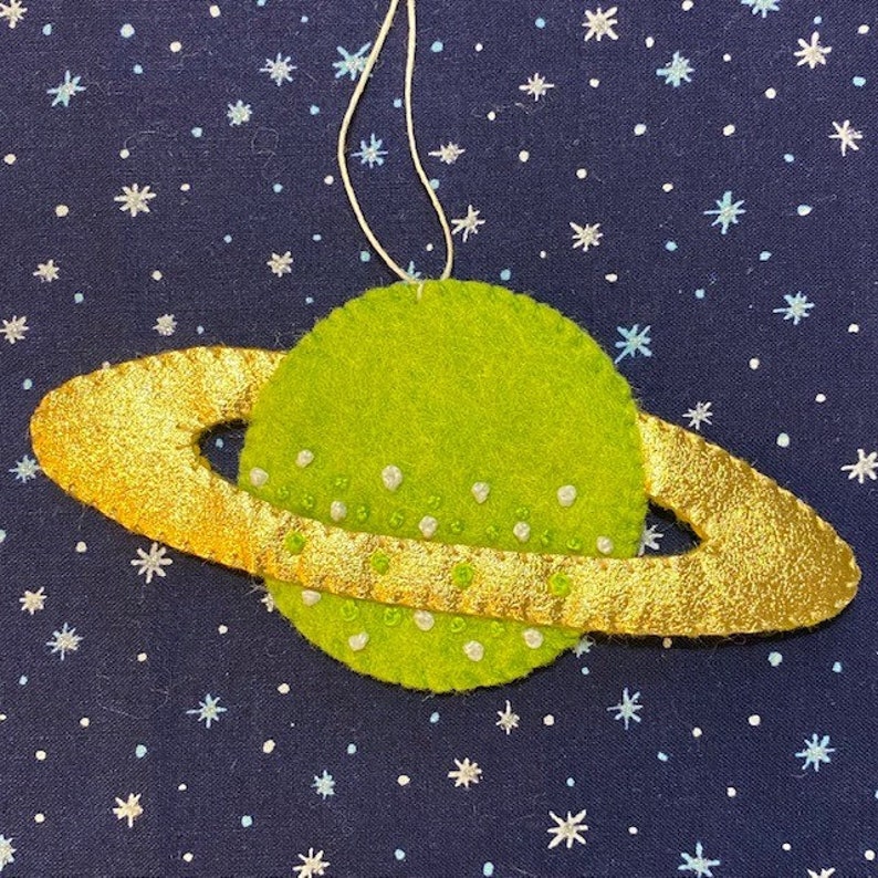 Felt Saturn Planet Christmas Tree Ornament - Etsy